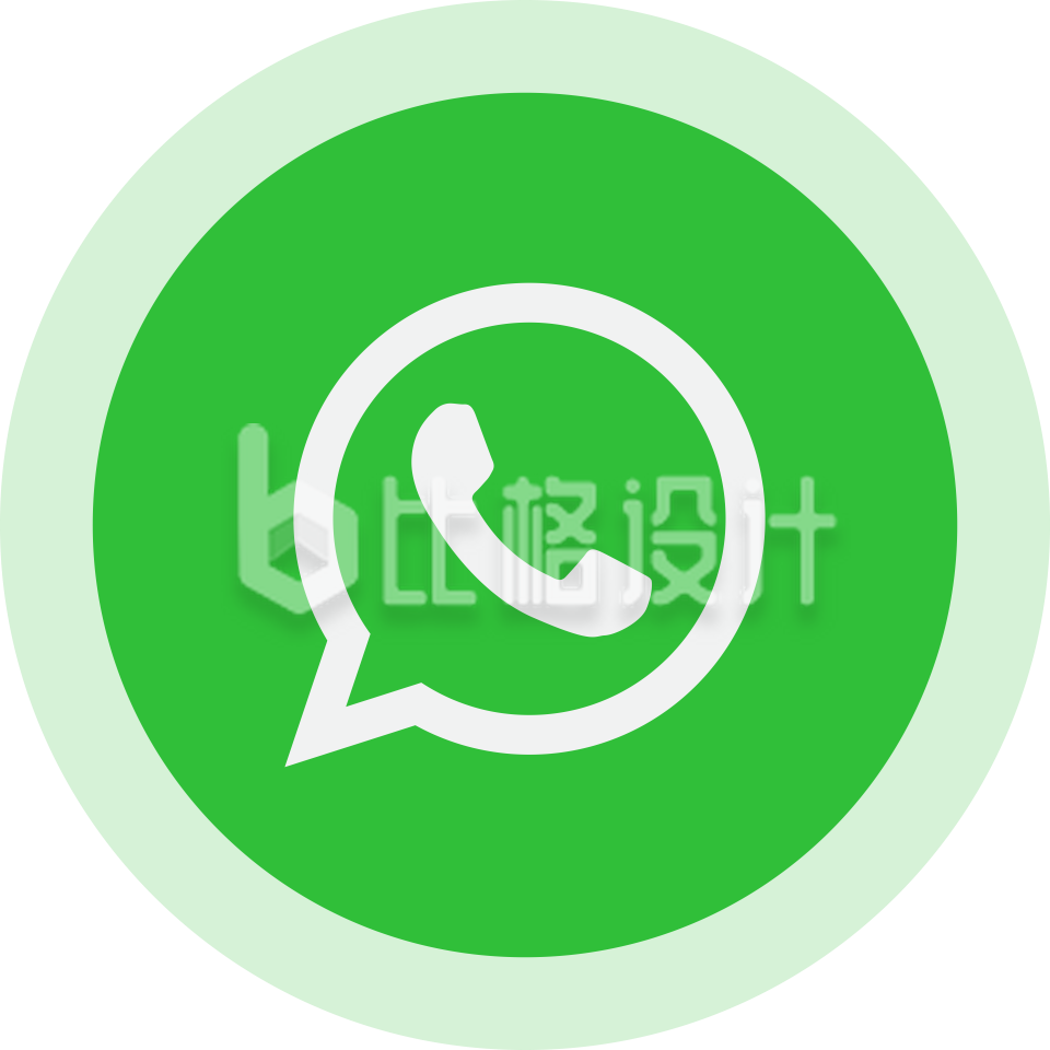 社交APP，手机图标，绿色，圆形，标志-笔格设计